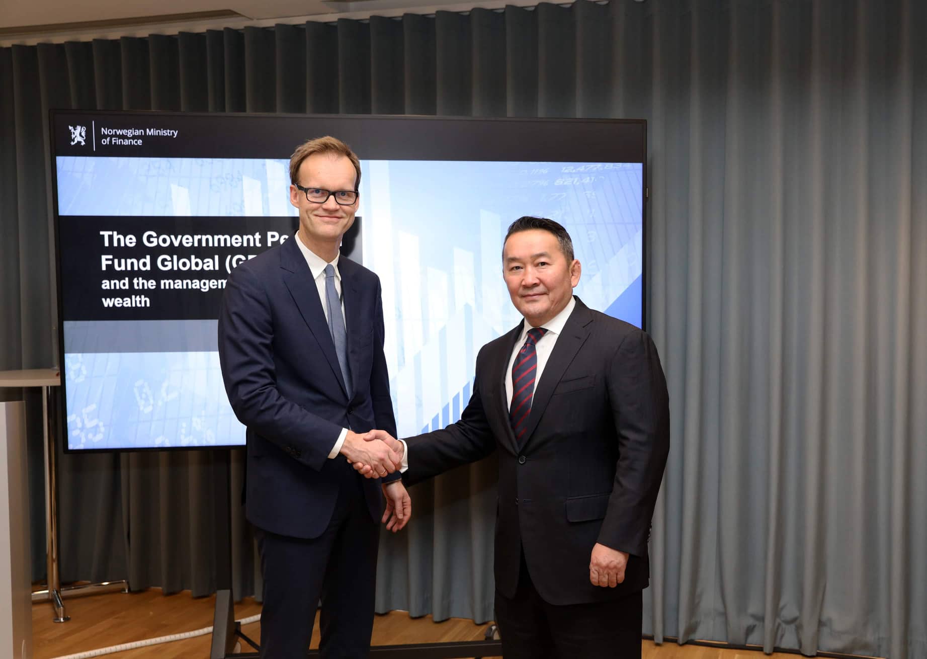 MEETINGS ON THE GOVERNMENT PENSION FUND OF NORWAY - President of Mongolia