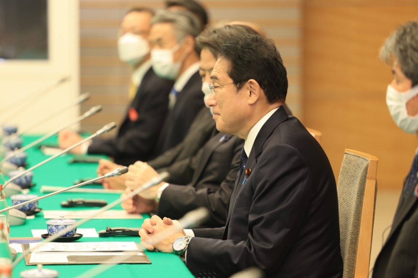 Монгол Улсын Ерөнхийлөгч У Хүрэлсүх Япон Улсын Ерөнхий сайд Ф Кишида тай албан ёсны хэлэлцээ