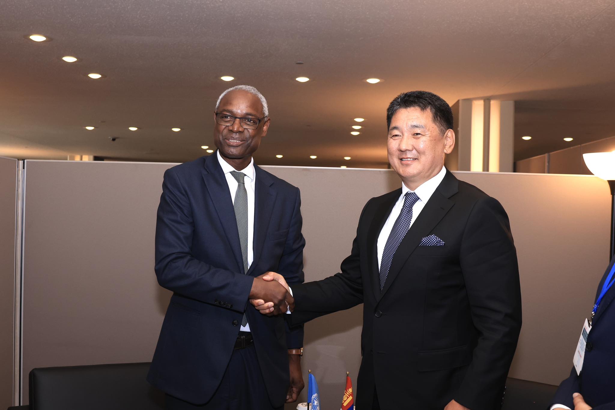 Ерөнхийлөгч У Хүрэлсүх НҮБ ын Цөлжилттэй тэмцэх конвенцын даргатай уулзаж ойн зурвас байгуулах