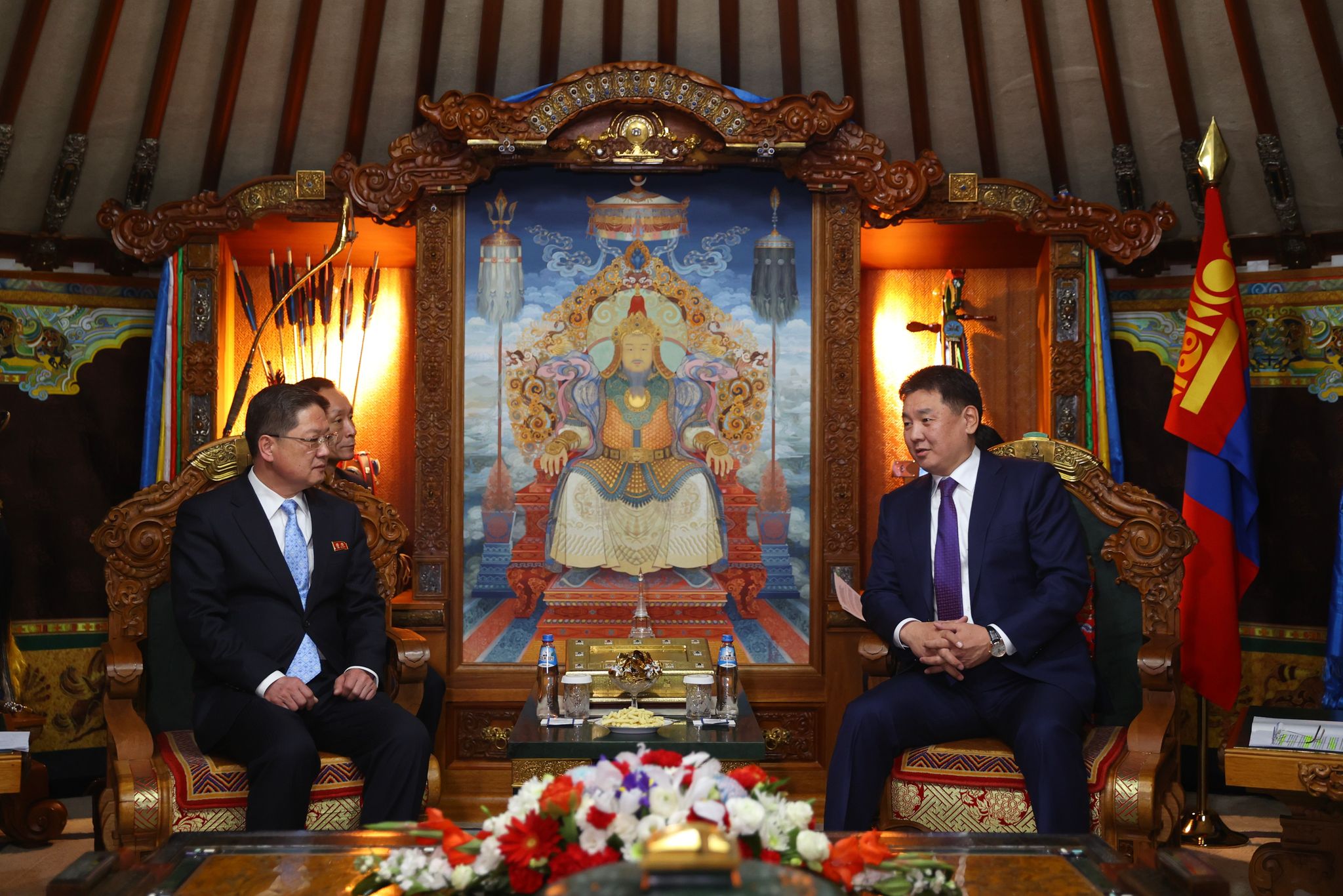 Монгол Улсын Ерөнхийлөгч У Хүрэлсүх БНАСАУ ын Гадаад хэргийн дэд сайдыг хүлээн авч уулзав