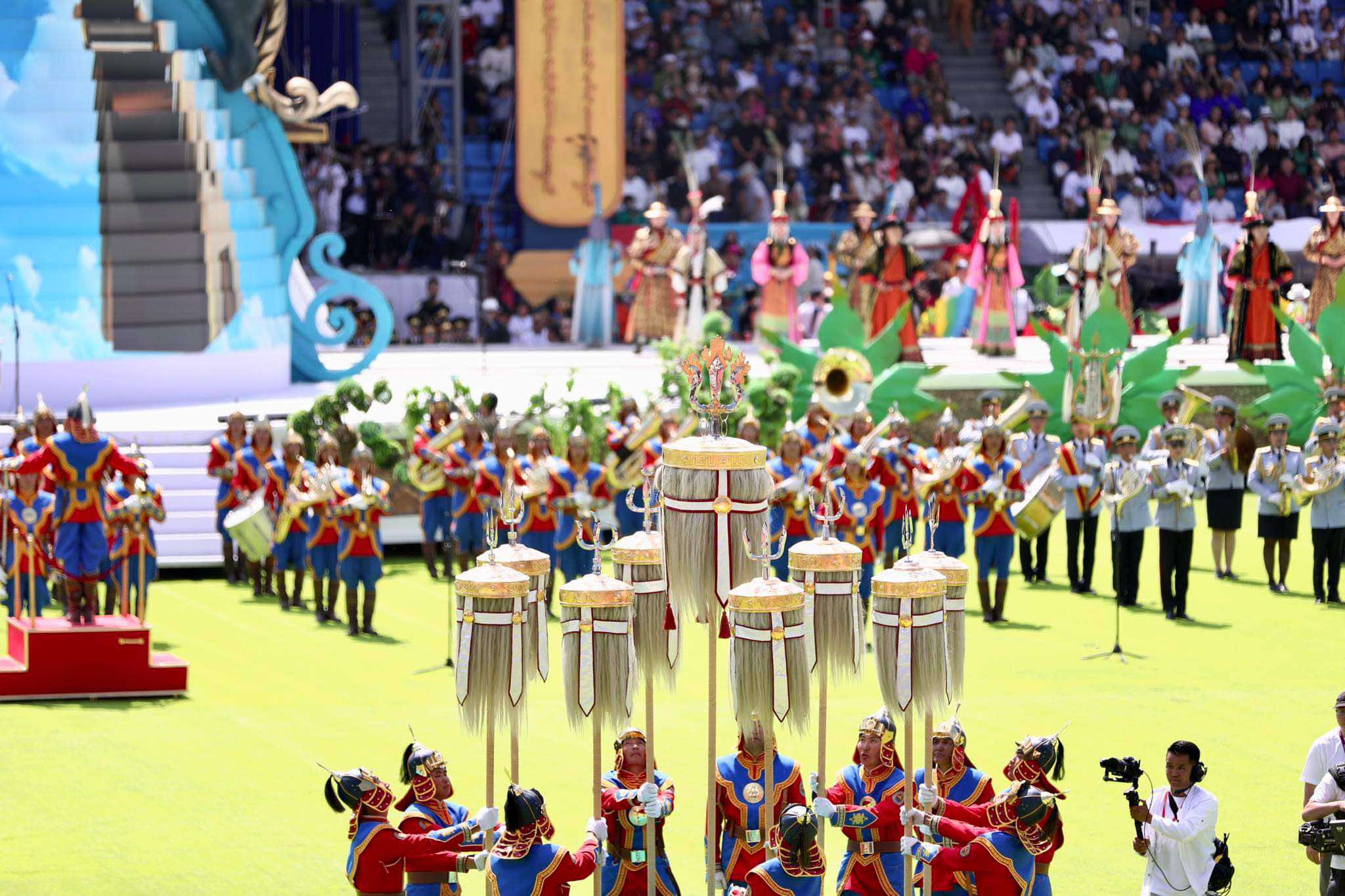 Монгол Улсын Ерөнхийлөгч Ухнаагийн Хүрэлсүх Үндэсний их баяр наадмыг нээж үг хэллээ Isee Mn