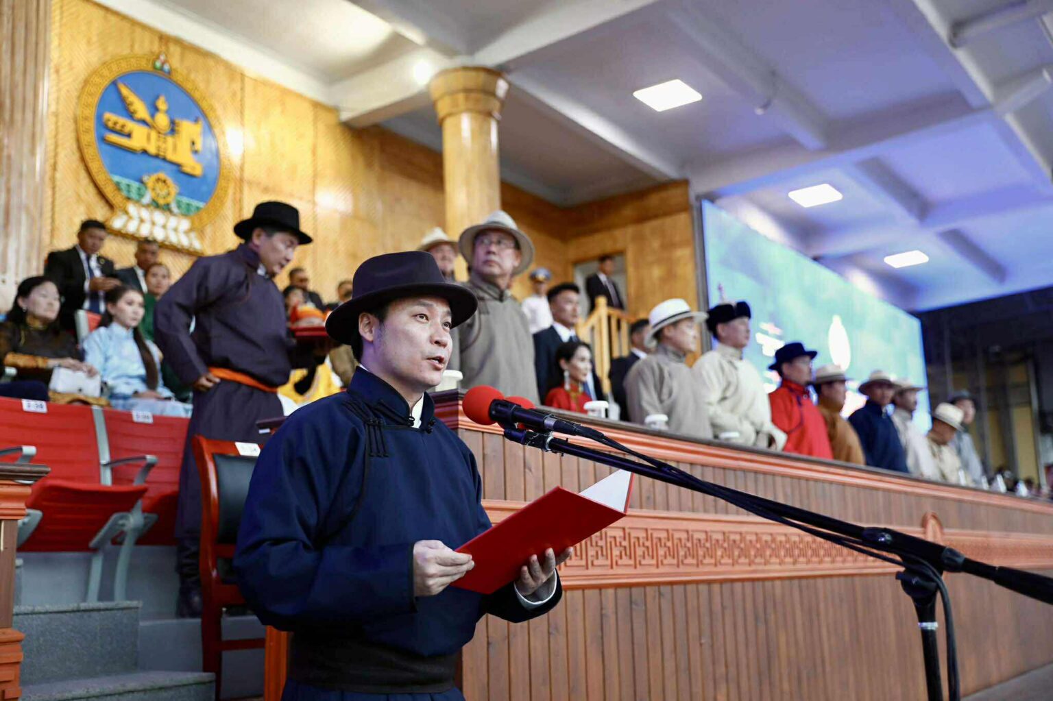 Монгол Улсын Ерөнхийлөгч У Хүрэлсүх Үндэсний их баяр наадмыг хааж үг хэллээ Монгол Улсын